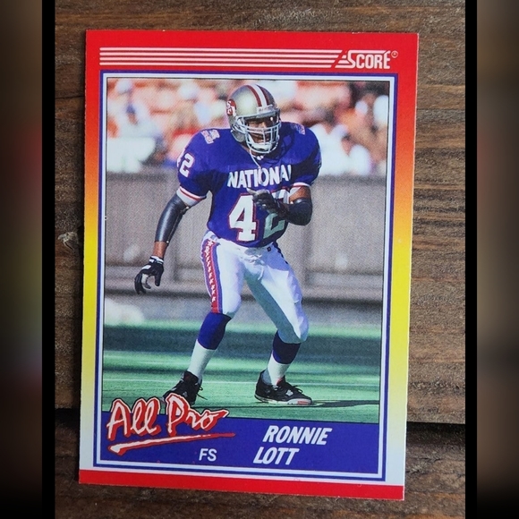 Topps | Toys | Ronnie Lott 2 Pc Lot Including 1982 Rookie Cards And Rare Sticker 2nd Year | Poshmark